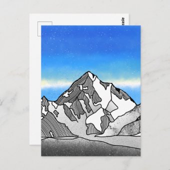 K2 Mount Godwin-Austen Chhogori Postcard | Zazzle