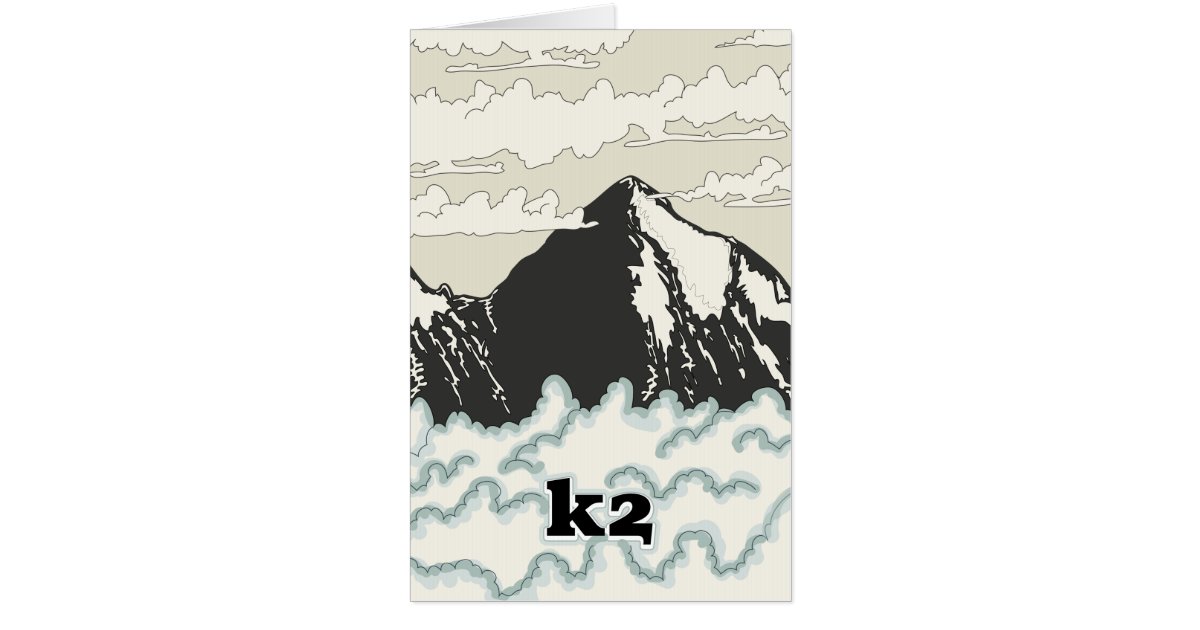 K2 Mountain Travel poster Card | Zazzle