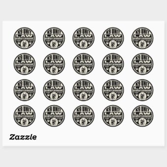 K9 Unit In Dogs We Trust Classic Round Sticker | Zazzle