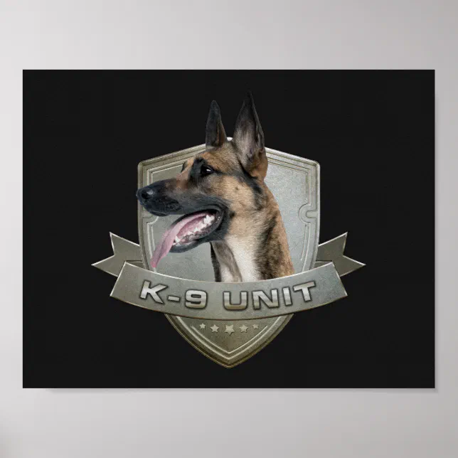 K9 Unit - Malinois - Belgian shepherd Poster | Zazzle