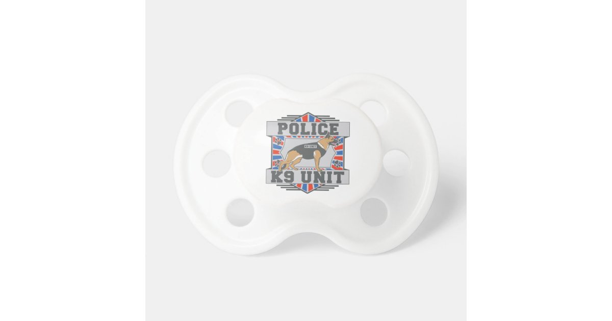 K9 Unit Police German Shepherd Pacifier | Zazzle