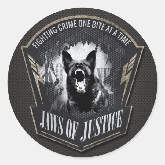 K-9 Unit -Police Unit- German Shepherd Classic Round Sticker | Zazzle.com