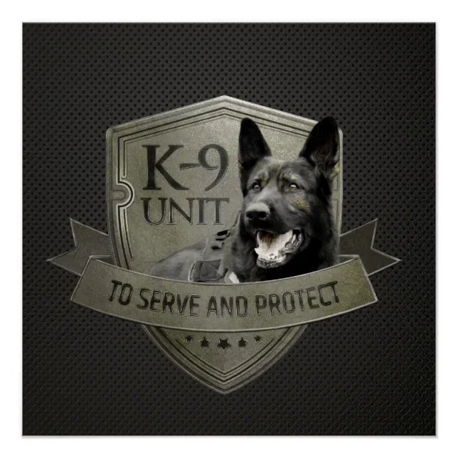 K-9 Unit -Police Unit- German Shepherd Poster | Zazzle