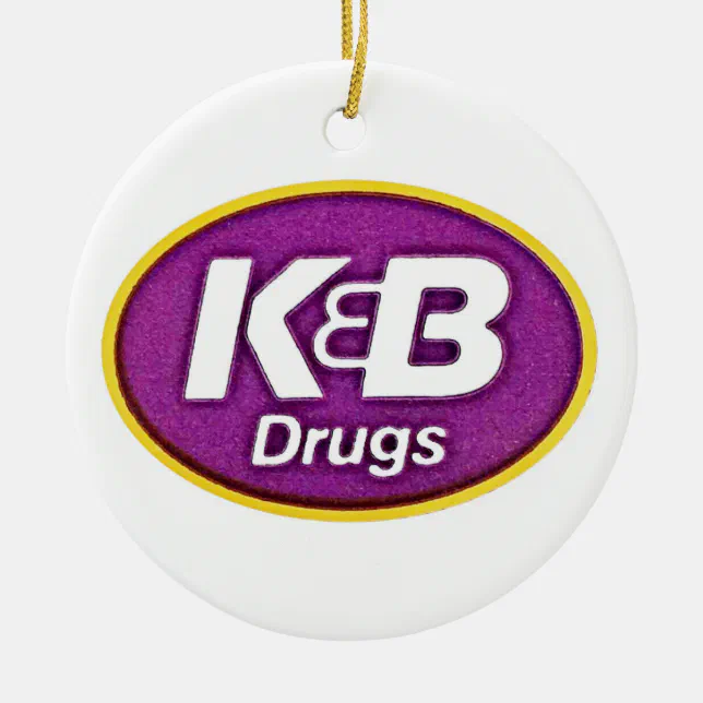 K B Drug Store, K and B, New Orleans Ceramic Ornament | Zazzle