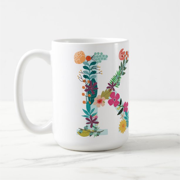 Letter K Mugs - No Minimum Quantity | Zazzle