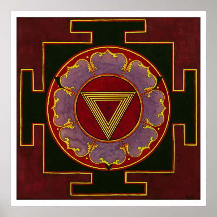 K Yantra posterali Poster | Zazzle
