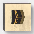 Kaaba - الكعبة - the Kaabah Hand Drawn Wooden Box Sign | Zazzle