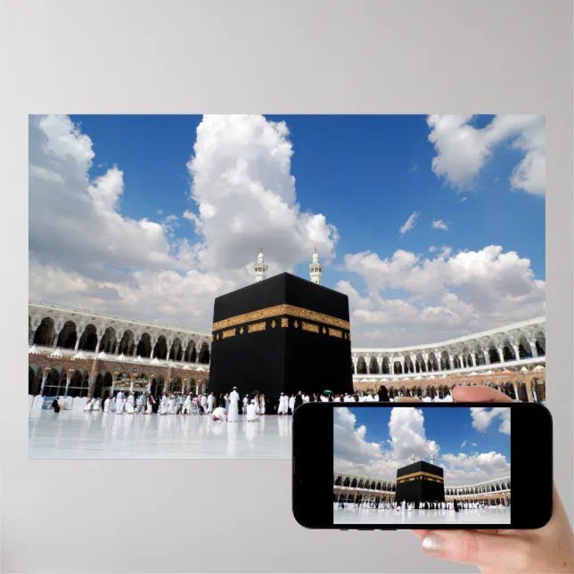 Kaaba in Masjid Al Haram in Mecca Saudi Arabia Poster | Zazzle