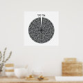Kabbalistic Creation Hebrew Monochromatic Sefirot Poster | Zazzle