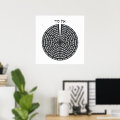 Kabbalistic Creation Hebrew Monochromatic Sefirot Poster | Zazzle