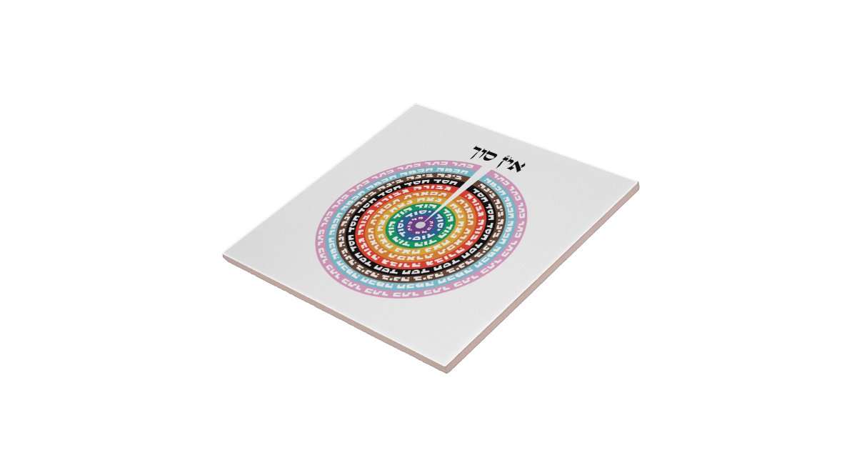 Kabbalistic Creation - Hebrew Queer Sefirot Ceramic Tile | Zazzle