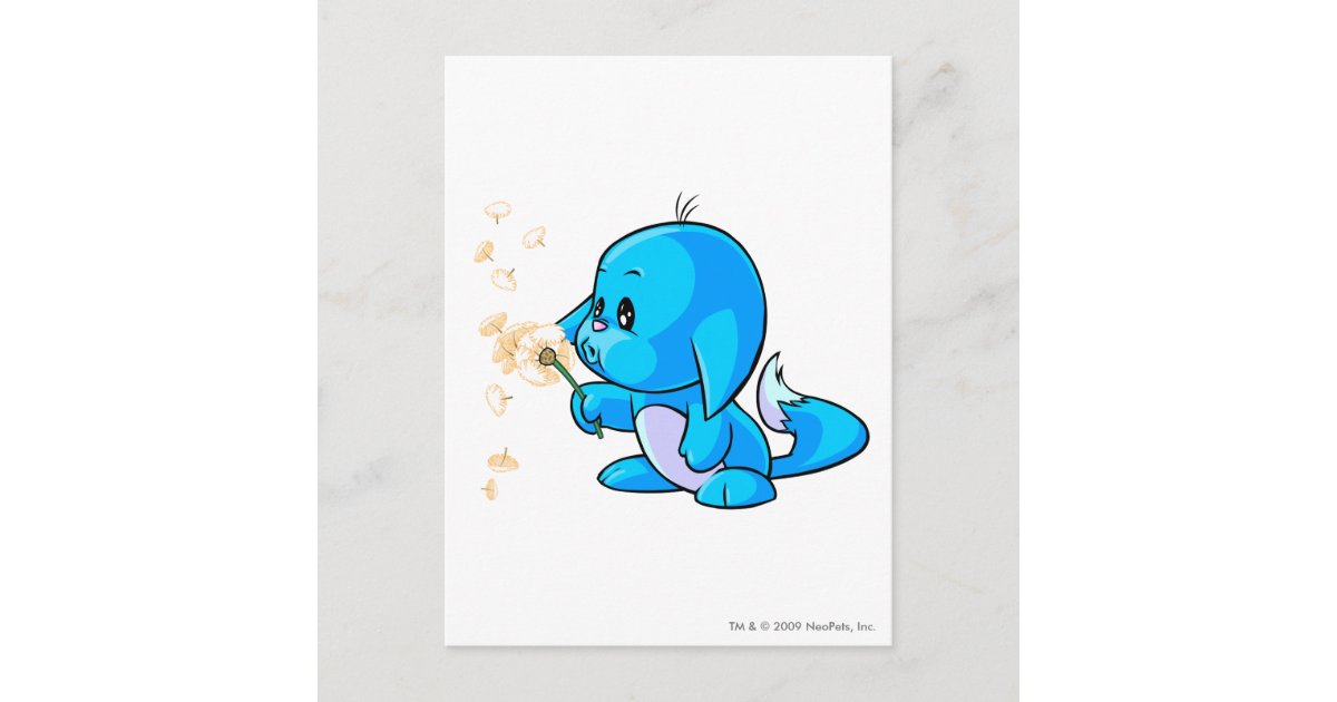 Kacheek Blue Postcard | Zazzle