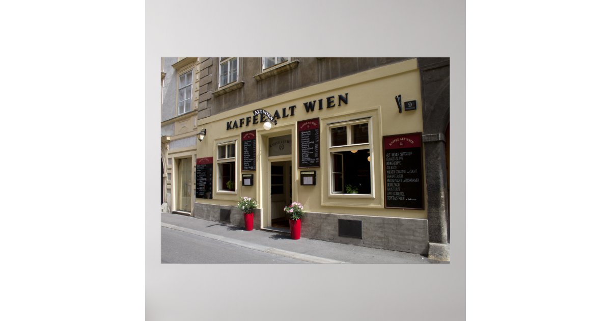 Kaffee Alt Wien, Vienna Austria Poster | Zazzle
