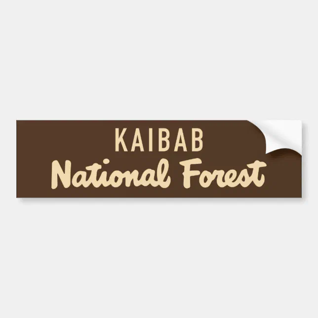 Kaibab National Forest Bumper Sticker | Zazzle