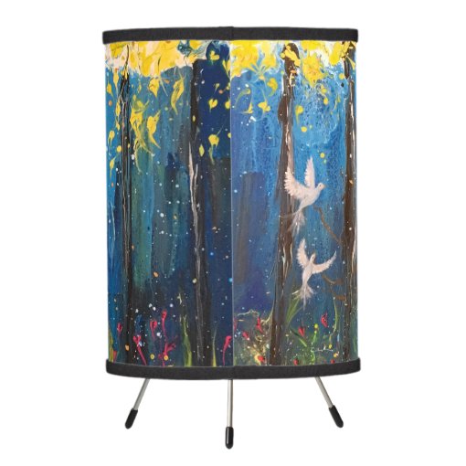 Kairos Unicorn and Woman Fantasy Art Tripod Lamp | Zazzle