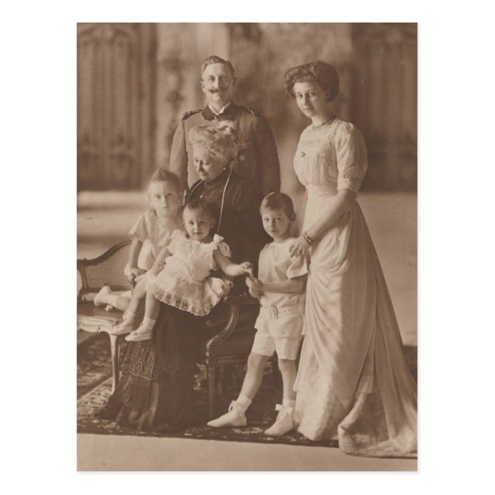 KAISER Wilhelm II & daughter & grandchildren #041D Postcard | Zazzle.com