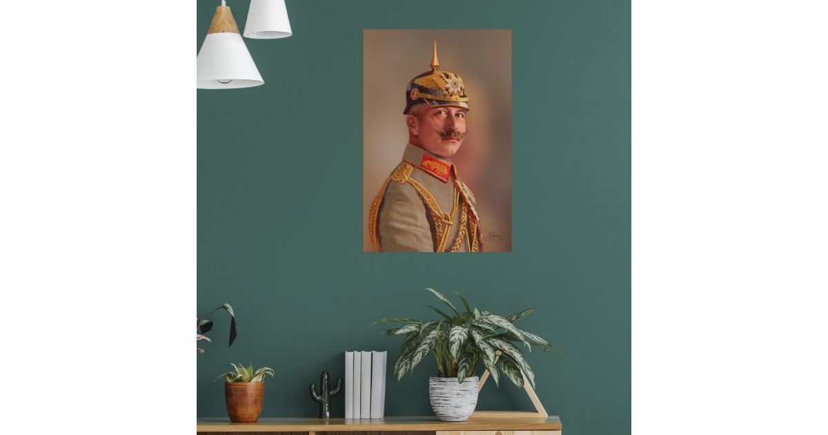 Kaiser Wilhelm II, Emperor of Germany w/signature Poster | Zazzle