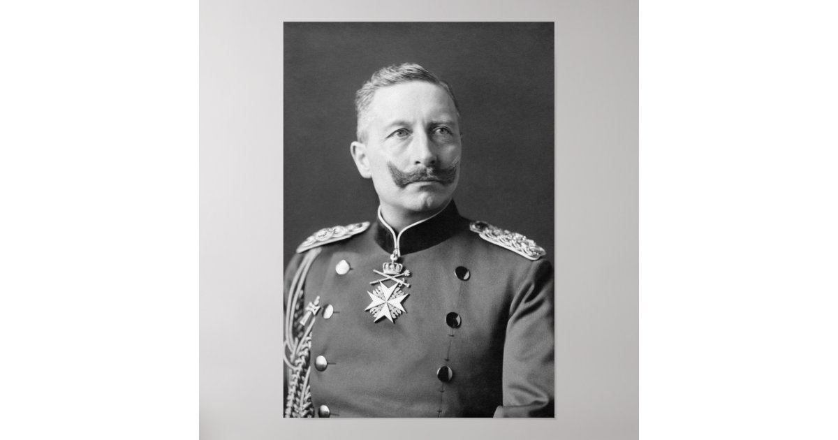Kaiser Wilhelm II Portrait - 1902 Poster | Zazzle Kaiser Wilhelm II Portrait - 1902 Poster | Zazzle