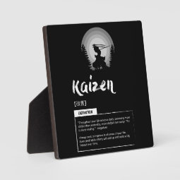 Kaizen - Japanese Concept For Success Poster Plaque | Zazzle