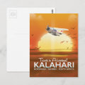 Kalahari Desert Adventure travel poster Postcard | Zazzle