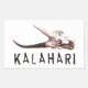 Kalahari desert in Africa: Dead antelope skull Rectangular Sticker | Zazzle