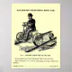KALAMAZOO Velocipede Railroad Hand Car 1887 Poster | Zazzle