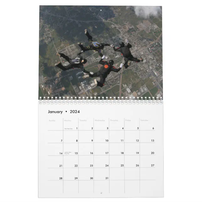 Kaleidoscope: A 4way Skydiving Team Calendar | Zazzle