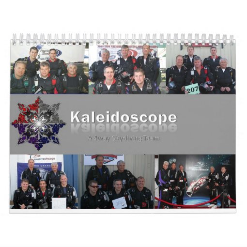 Kaleidoscope: A 4way Skydiving Team Calendar | Zazzle