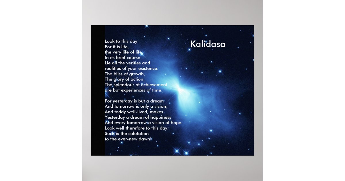 Kalidasa Poem Poster | Zazzle