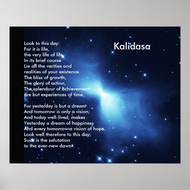 Kalidasa Poem Poster | Zazzle