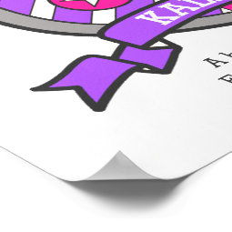 Kalila custom name meaning pink purple letter K Poster | Zazzle