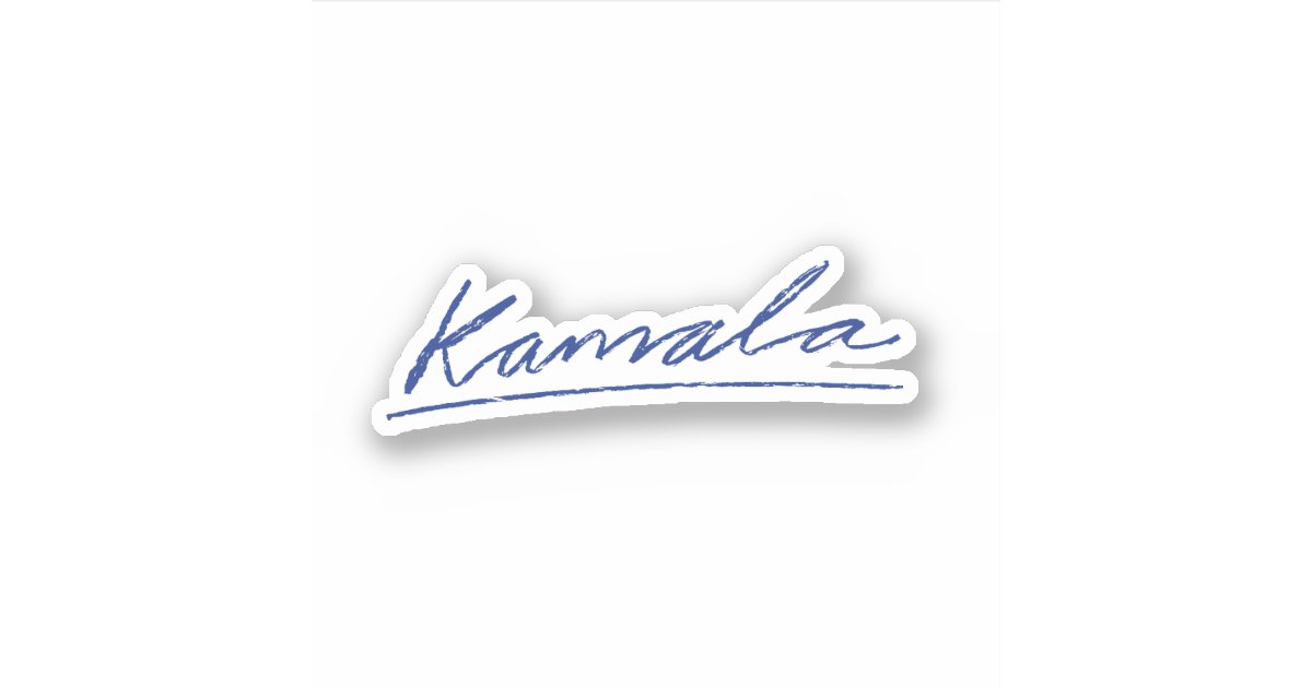 Kamala Cursive Sticker | Zazzle