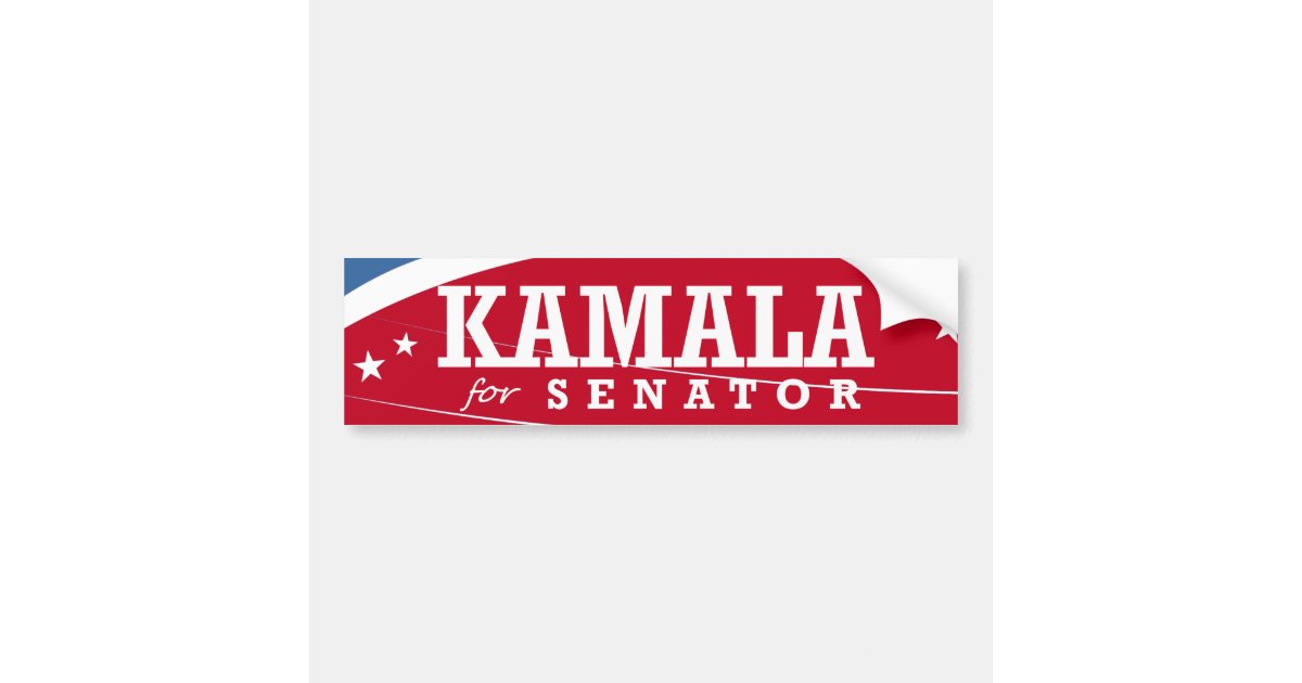 KAMALA FOR SENATOR BUMPER STICKER | Zazzle