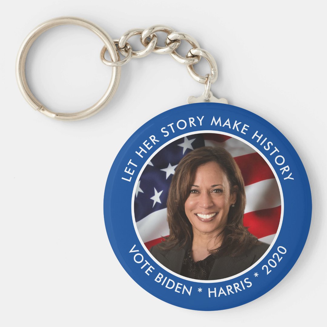 Kamala Harris 2020 Collectible Keepsake Photo Keychain | Zazzle