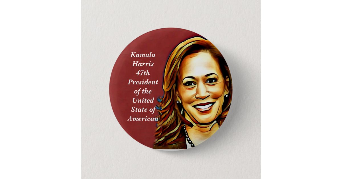 Kamala Harris-2024_ Button | Zazzle