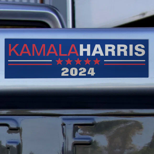 Kamala Harris 2024 Campaign Blue Bumper Sticker | Zazzle