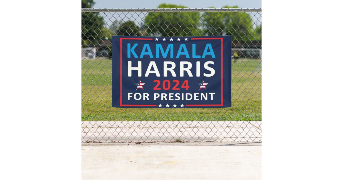 Kamala Harris 2024 For President - 2024 Election Banner | Zazzle