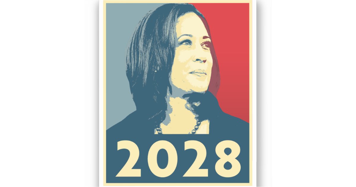 Kamala Harris 2028 Hope Sticker | Zazzle