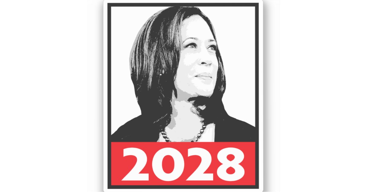 Kamala Harris 2028 Sticker | Zazzle