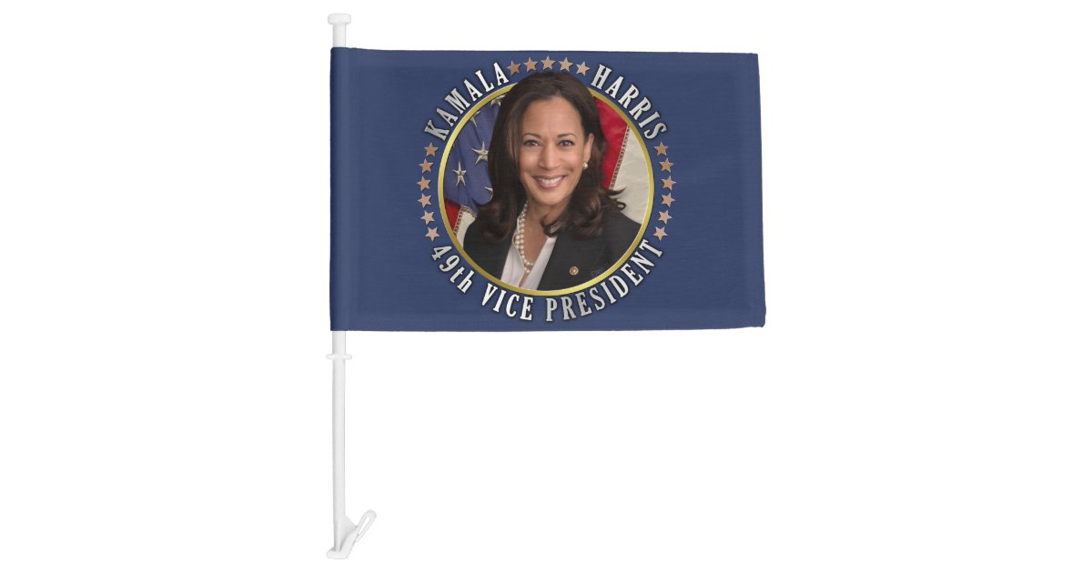Kamala Harris 49th Vice President Commemorative Car Flag | Zazzle