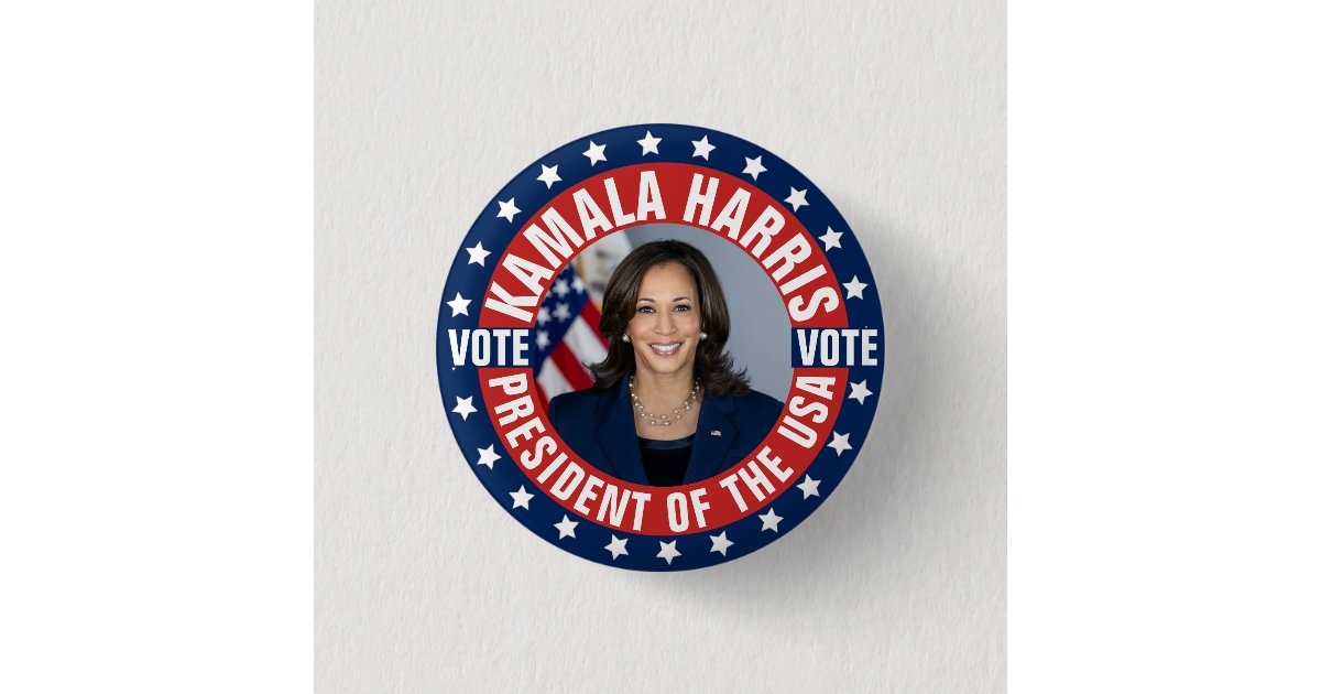 Kamala Harris Campaign Button | Zazzle