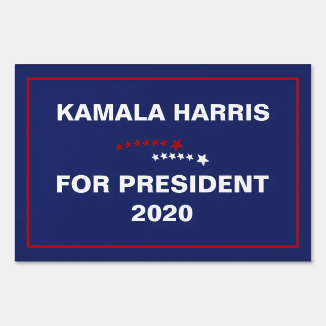 Kamala Harris for president 2020 Sign | Zazzle