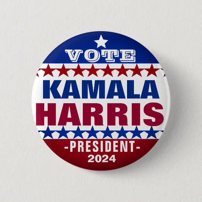 Kamala Harris for President 2024 Campaign Button | Zazzle