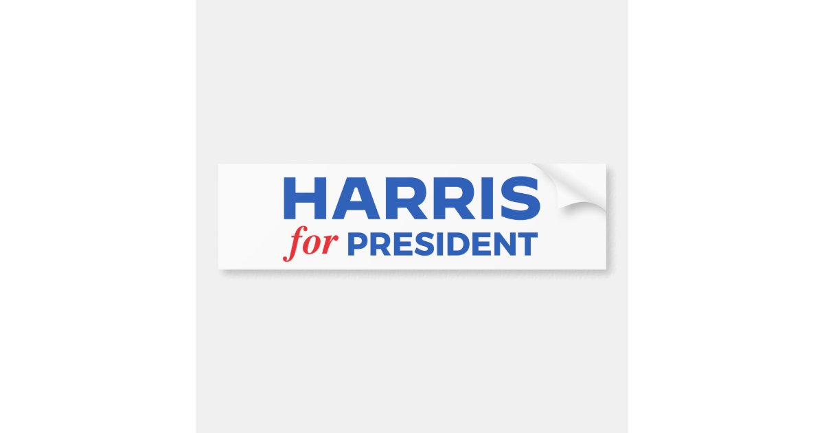 Kamala Harris for President Bumper Sticker | Zazzle