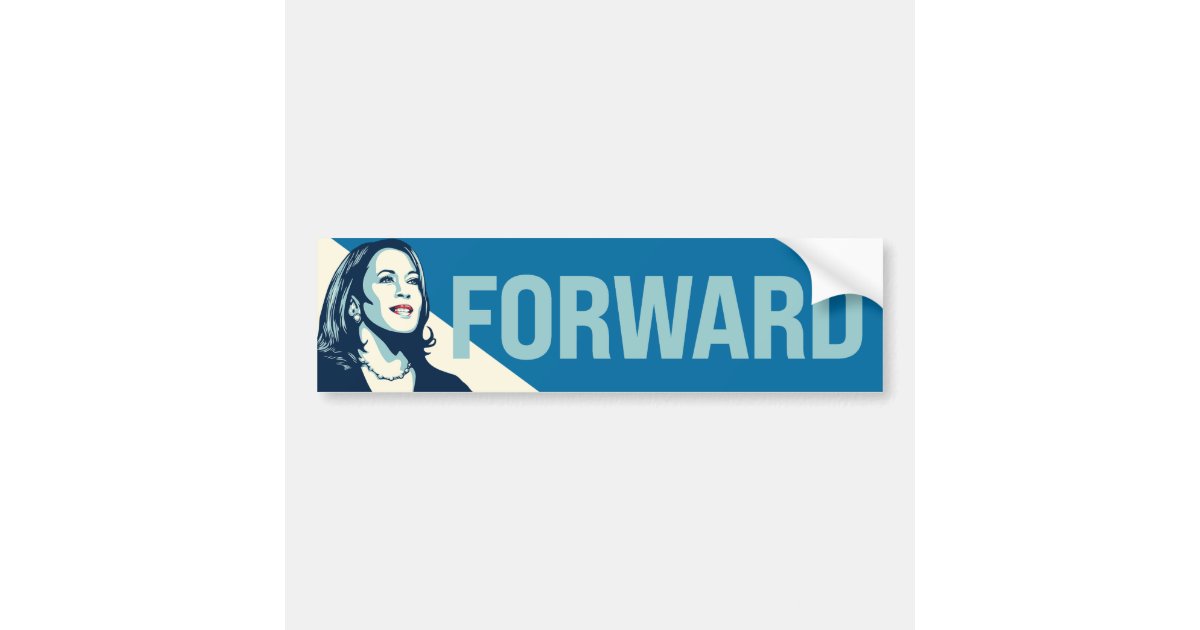 KAMALA HARRIS FORWARD BUMPER STICKER | Zazzle