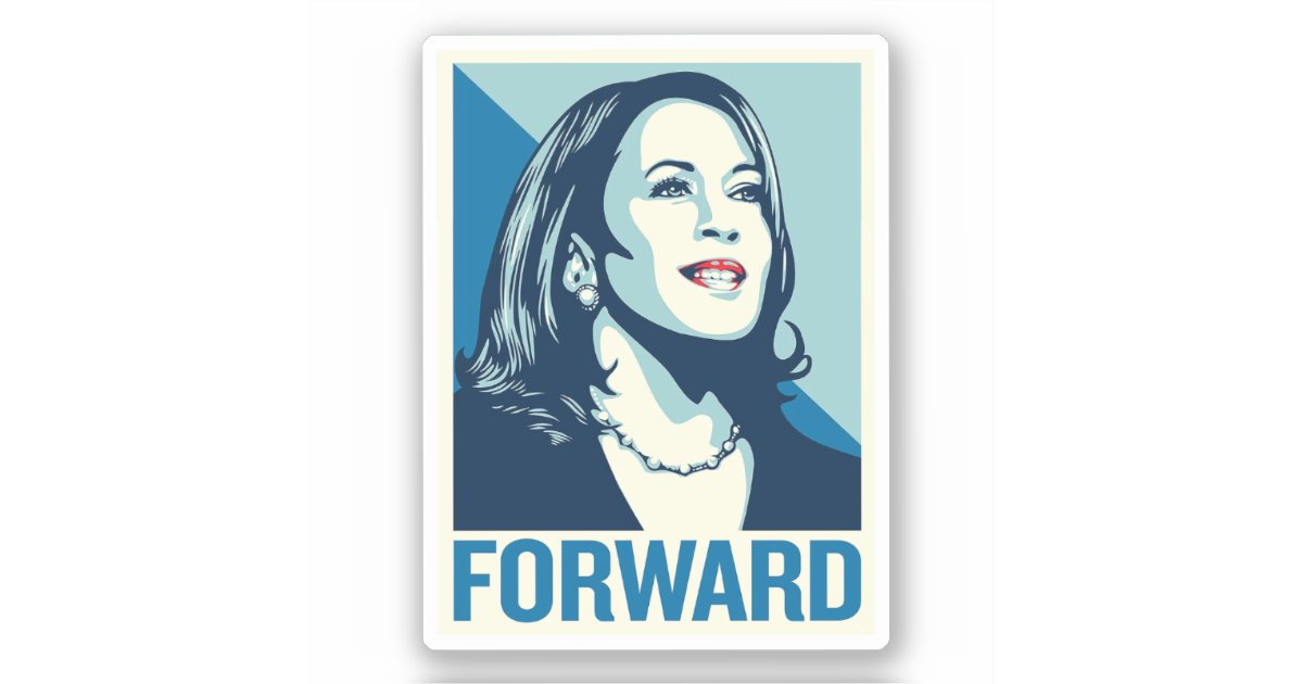 KAMALA HARRIS FORWARD STICKER | Zazzle
