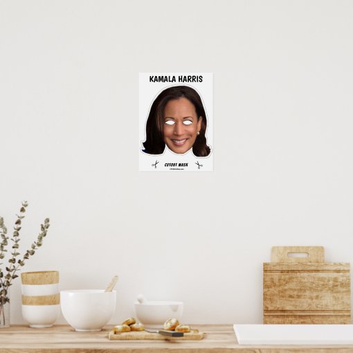KAMALA HARRIS Halloween Mask Poster | Zazzle
