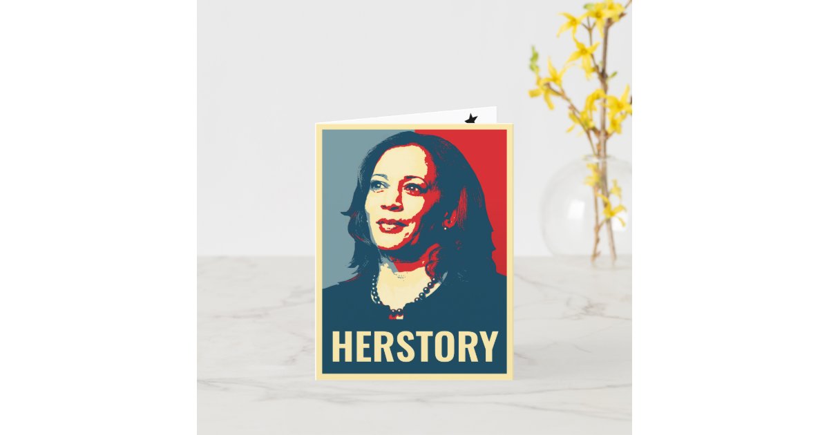 KAMALA HARRIS HERSTORY CARD | Zazzle