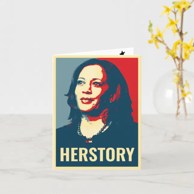 KAMALA HARRIS HERSTORY CARD | Zazzle