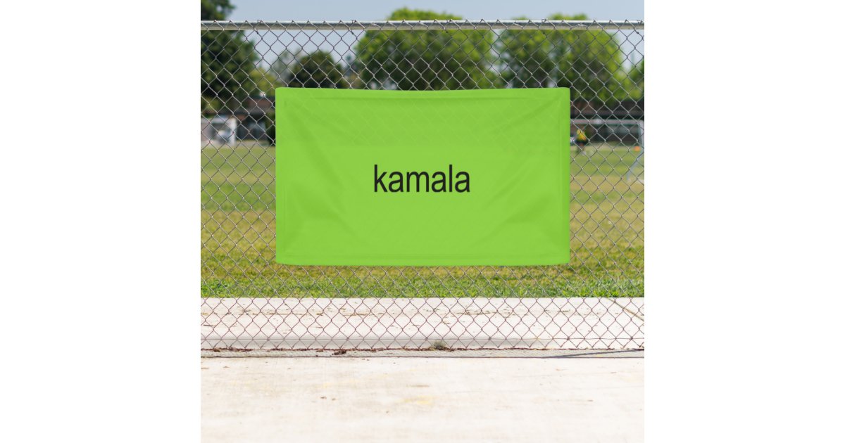 Kamala Harris is Brat Banner | Zazzle